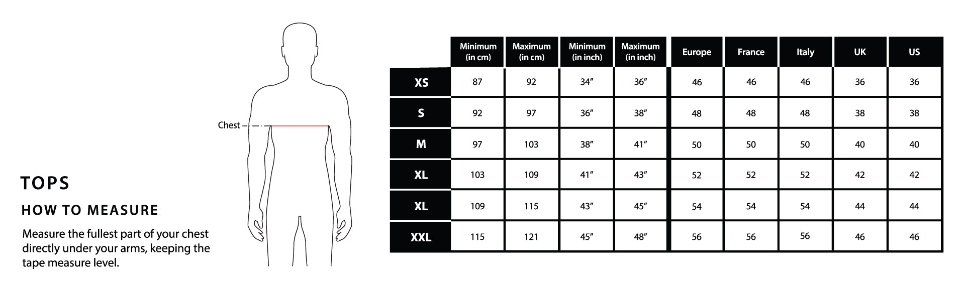 Size Guide UB Online Store | Urban Clothing