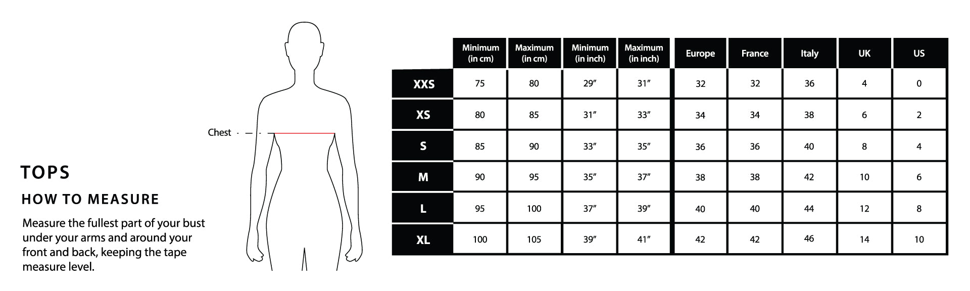Size Guide UB Online Store | Urban Clothing
