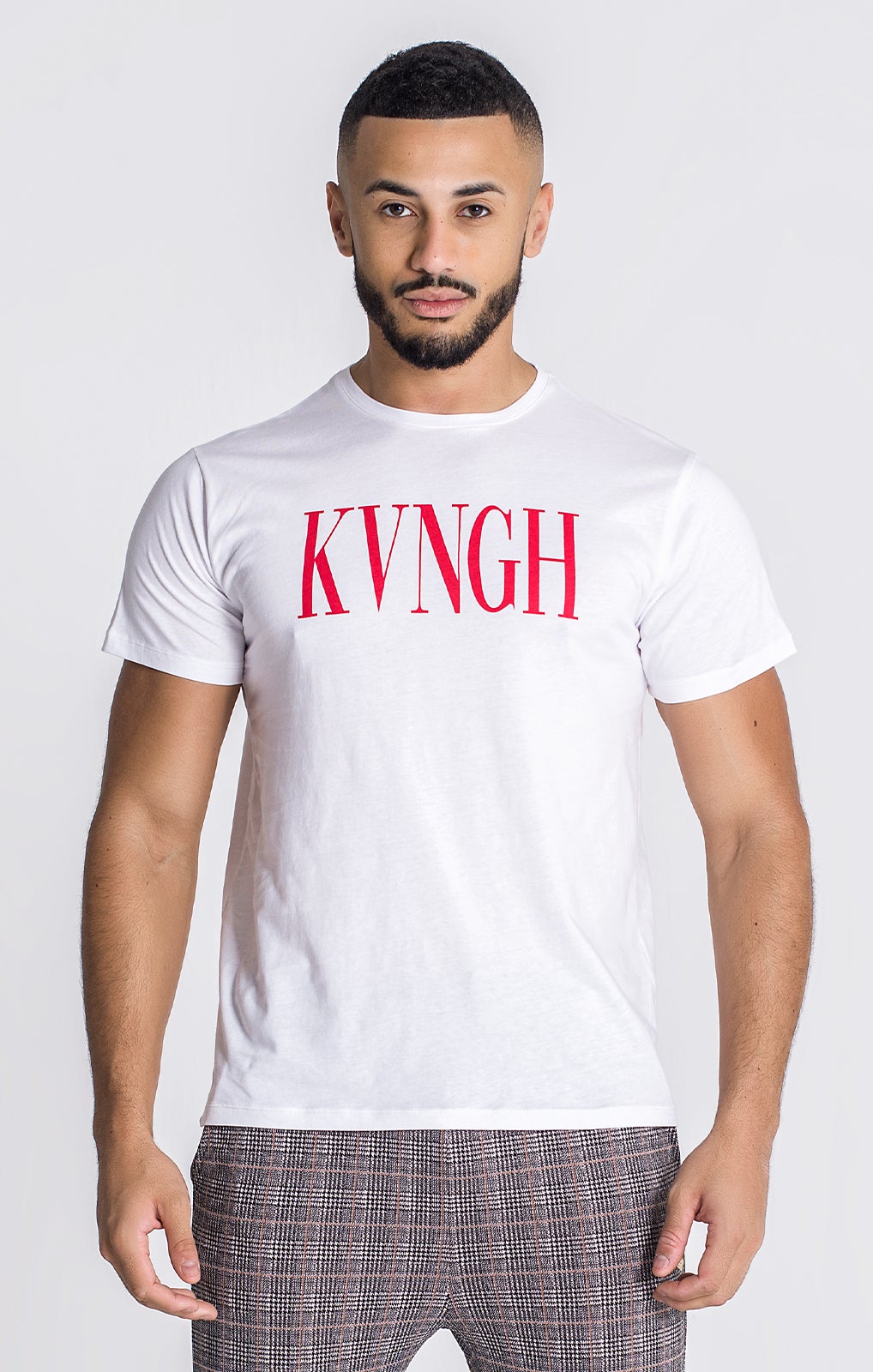 White Acronym KVNGH Tee | T-shirts | Gianni Kavanagh
